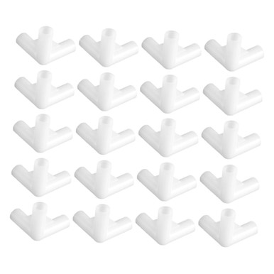 Gogogmee 20pcs Tee Joint 3 Way Tent Pole Connector Greenhouse Pipe ...