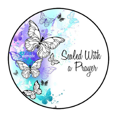 30 Pcs Sealed With a Prayer Stickers Labels Tags Envelope Seals Stamps ...