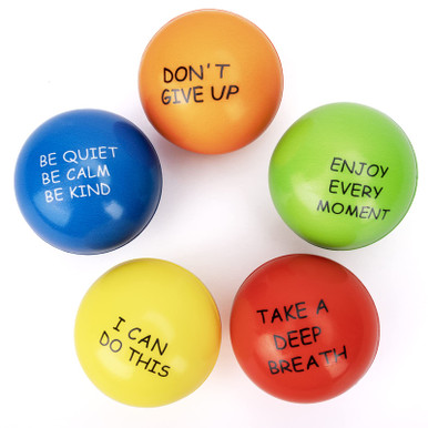 5 Pieces Motivational Stress Balls for Adults Stress Relief Balls for ...