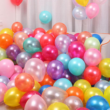 300 PCS Balloons Assorted Colors, 10 Inches Bright Colors Rainbow Latex ...