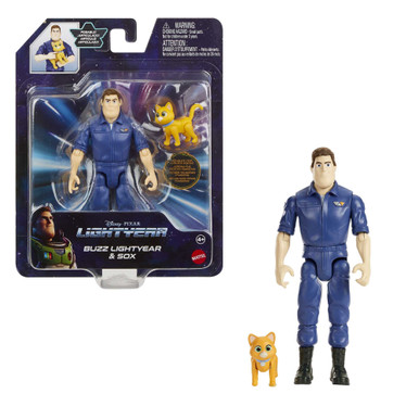 Mattel Disney Pixar Lightyear Buzz Lightyear & Sox Authentic Action ...