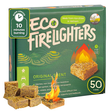 NAM TURAL Eco Fire Starter Squares for Charcoal, Chimney, Grill Pit ...