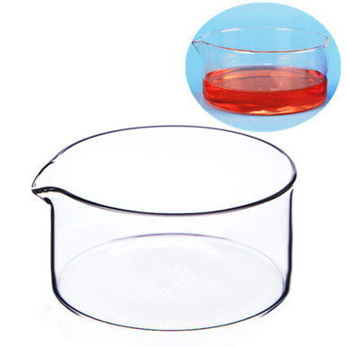 SDFSX Crystallizing Dish, Borosilicate Flat Bottom with Spout Culture ...
