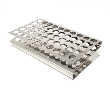 Z Shaped Stainless Steel Test Tube Rack Holder Three Tier with 50 Holes ...