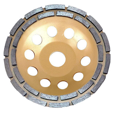 WELLYUK Double Row Diamond Cup Grinding Wheel 6 Inch, Large Heavy Duty ...