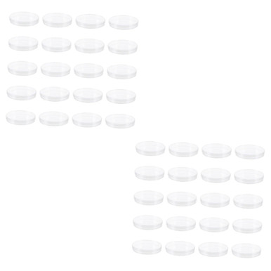 Gatuida 40 Pcs Petri Dish Terrarium Container Glass Containers with ...