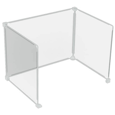 DIYEAH 3pcs Transparent Partition Classroom Desk Dividers Desk Privacy ...