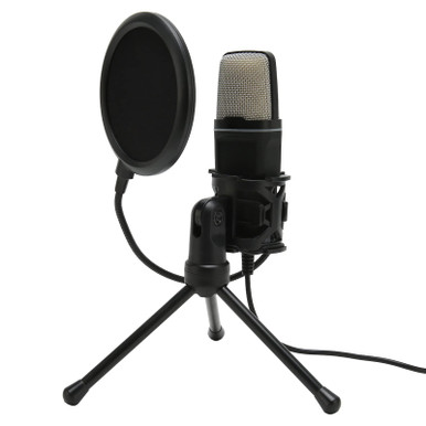 USB Microphone, RGB Gaming Mic Podcast Microphone with Pop Filter ...