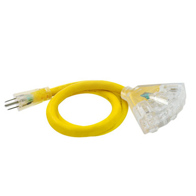 Heavy Duty Extension Cord with Multiple outlets - Outdoor Extension ...
