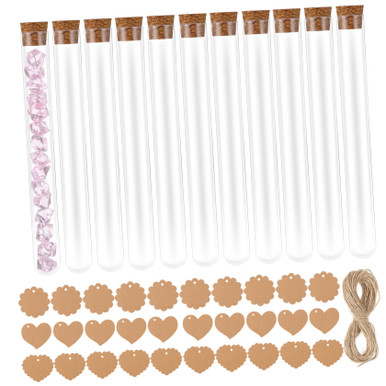 30 Pcs Cork Plastic Test Tube Test Tube Container DIY Craft Test Tubes ...