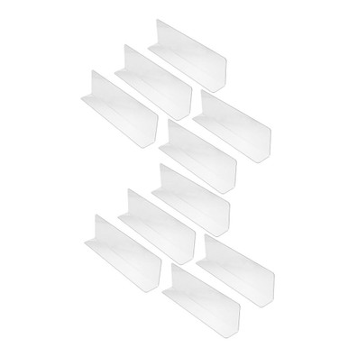 Luxshiny 20PCS Transparent Shelf Divider: Closet Separator L Shaped ...