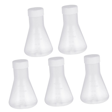 Gatuida 15 Pcs Plastic Erlenmeyer Flask Plastic Flask Plastic Beakers ...