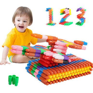 FALDAA 600 Pieces Interlocking Building Block for Kids Preschool ...