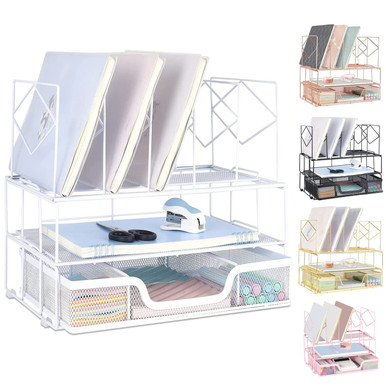 Becomrock Desk Organizers and Accessories, Office Supplies Desktop ...