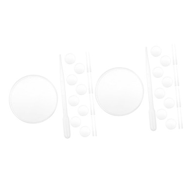 SOLUSTRE 20 Pcs Labware Petri Dishes with Agar Jelly Clear Petri Dishes ...