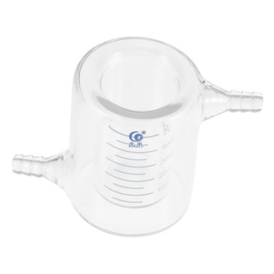 SOLUSTRE 1pc Jacketed beaker lab Borosilicate Glass Beaker measuring ...