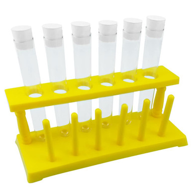 ADAMAS-BETA 20x150mm 6PCS Glass Test Tubes with Rubber Stoppers and ...