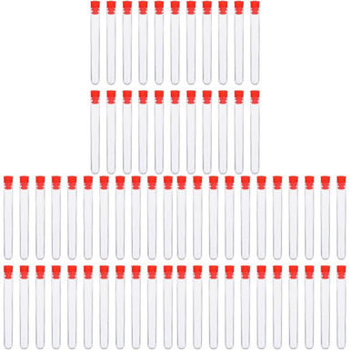 iplusmile 120 Pcs Test Tube Liquid Containers Clear Container with Lid ...