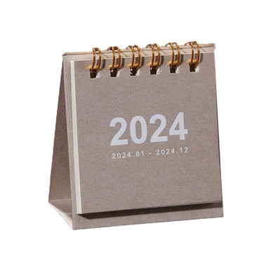 Mini Desk Calendar 2024,Mini Monthly Desktop Calendar, Spiral Calendar ...