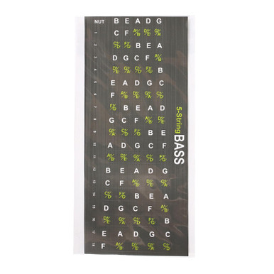1 Sheet Bass Sticker Fretboard Decals Bass Scale Sticker Bass Label ...