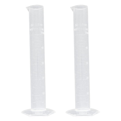 Aicosineg 1.69oz Plastic Graduated Cylinder Measuring Cylinder with ...