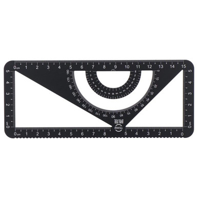 allcoupon Triangle Integrated Multi-Purpose Aluminum Alloy Ruler ...