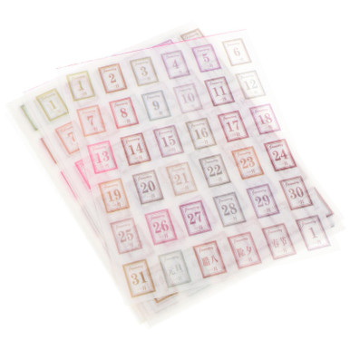 DIYEAH 12 Sheets of Number Stickers Calendar Stickers Planner Stickers ...