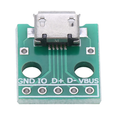 10Pcs Micro USB to DIP Adapter, 5 Pin Breakout Board Adapter, 2.54mm ...