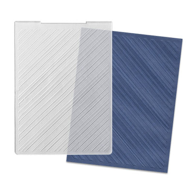 ALIBBON Diagonal Stripe Plastic Embossing Folders for Card Making ...