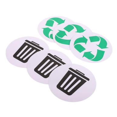 6pcs Garbage Sorting Stickers Garbage Can Trash Can Sticker Labels for ...