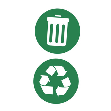 LABRIMP 2pcs Trash Can Stickers Garbage Pail Compost Container Decal ...