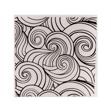 Kamonda Plastic Embossing Folder Swirl Template for DIY Scrapbooking ...