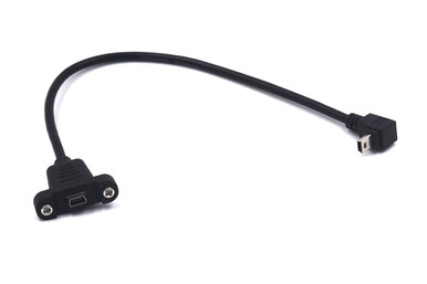 Kework 0.3 Meter Mini USB Extension Cable, 90 Degree Downward Angle ...