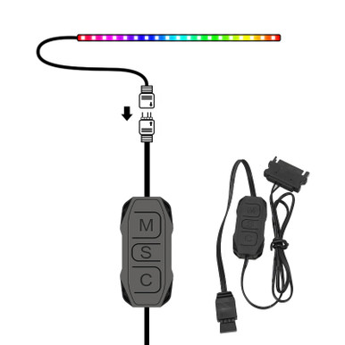 ASHATA 5V 3PIN ARGB Controller,Multiple Light Modes, SATA Power Supply ...