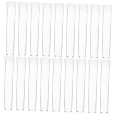 Hemoton 25 Pcs Test Tube Storage Tube Transparent Test Tubes Laboratory ...