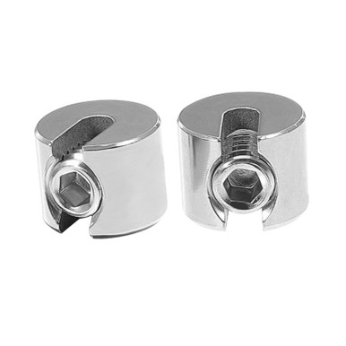 PartyKindom 2pcs Wire Rope Clamp Cable Fasteners Rope Fastener Reusable ...