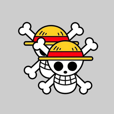 Sticker Surge 2 Pack Luffy Straw Hat Pirate Vinyl Decal Sticker for ...