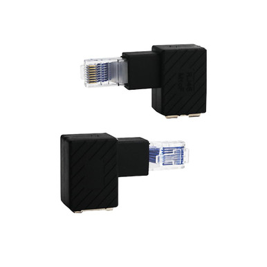 Ethernet Adapter 90 Degree,90 Degree Ethernet LAN RJ45 Male to Female ...