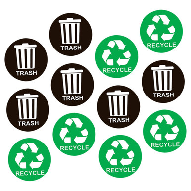 OFFSCH 2 Garbage Classification Sign Compost Trash Can Recycle Sticker ...