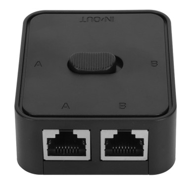 Zyyini 2 Port RJ45 CAT6 Network Switch, 2 in 1 Out or 1 in 2 Out RJ45 ...