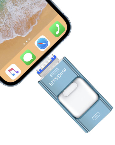4 in 1 Flash Drive for Phone 128GB, Type C Photo Backup Stick, USB ...