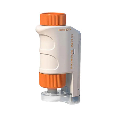 Pocket Microscope Electric Mini Microscope with LED Light Portable High ...