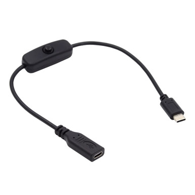 NFHK USB-C Cable with On Off Power Switch Button USB Type C Male to ...