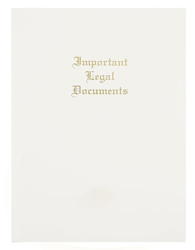 Important Legal Documents Folders - Warehousesoverstock