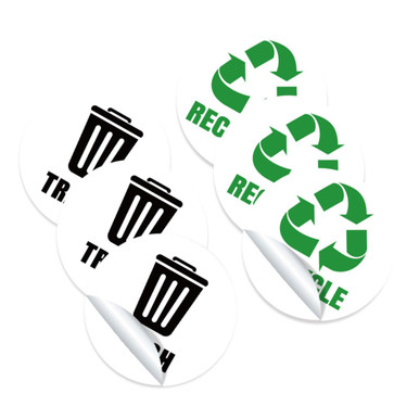 Zerodeko 2 Sets 6 Garbage Classification Label Recycle Sticker Garbage ...