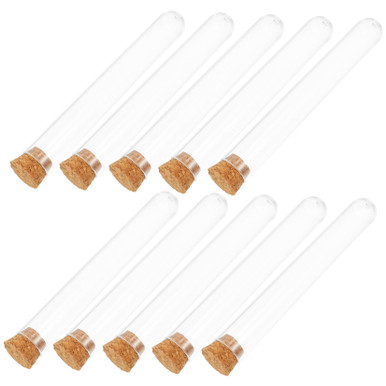 SOLUSTRE 30pcs Wooden Plug Test Tube Graduated Test Tube Test Tube with ...