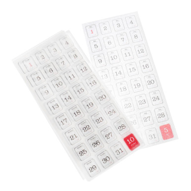 VILLCASE 2 Sets Self-Adhesive Calendar Stickers Planner Stickers ...