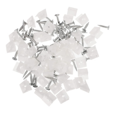 Veemoon 100 Pcs Drawer Wedge Plastic Shelving Invisible Shelf Plastic ...