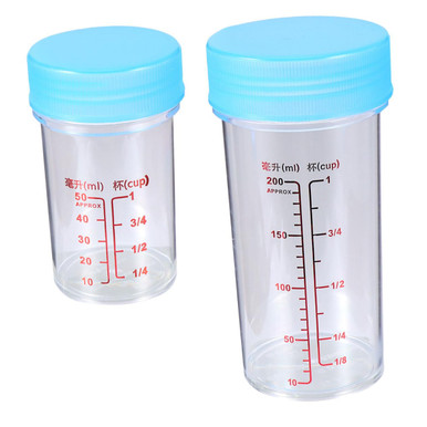 2 Set Vial Seal Test Tubes Cryovial Tubes Measuring Cylinder Science ...