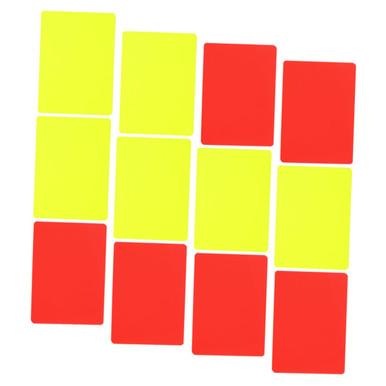YARNOW 12pcs Referee Red and Yellow Card Standard Soccer Cards Red ...